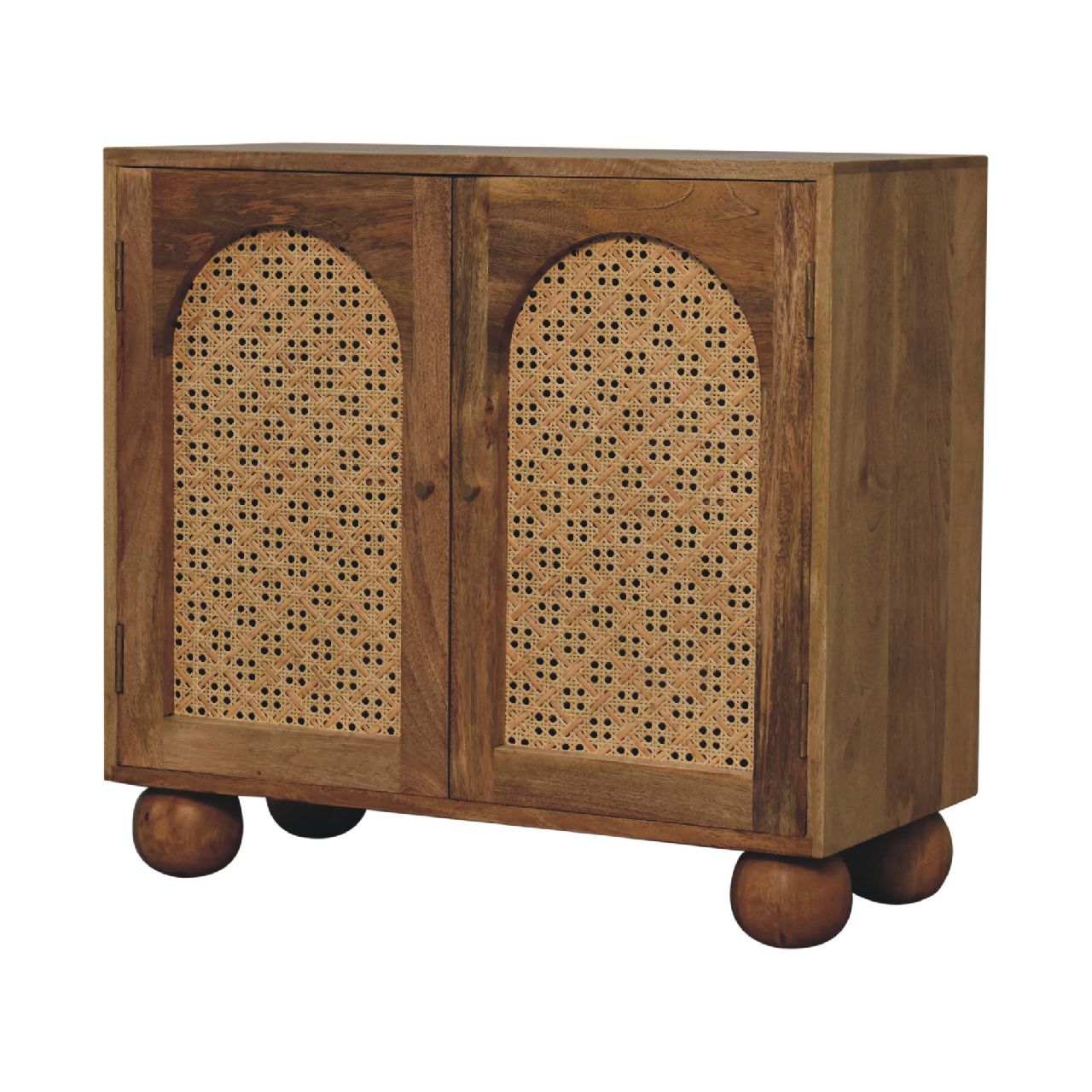 Rattan Ball Cabinet – Timber Charm